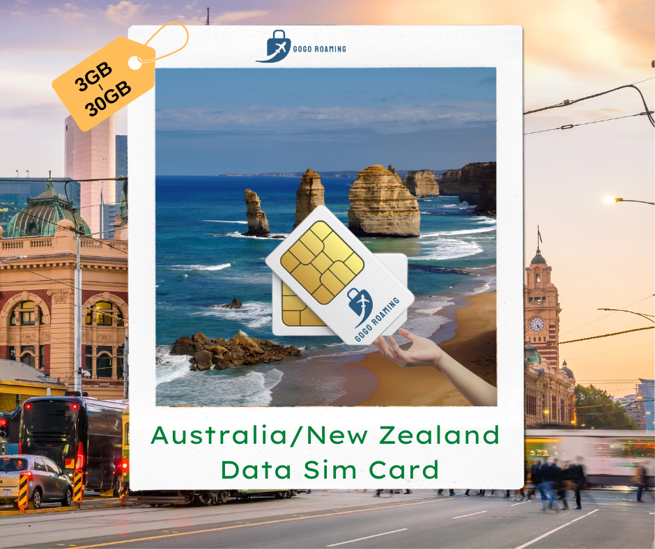 Australia/New Zealand (3GB-30GB) Data Sim Card – GoGo Roaming